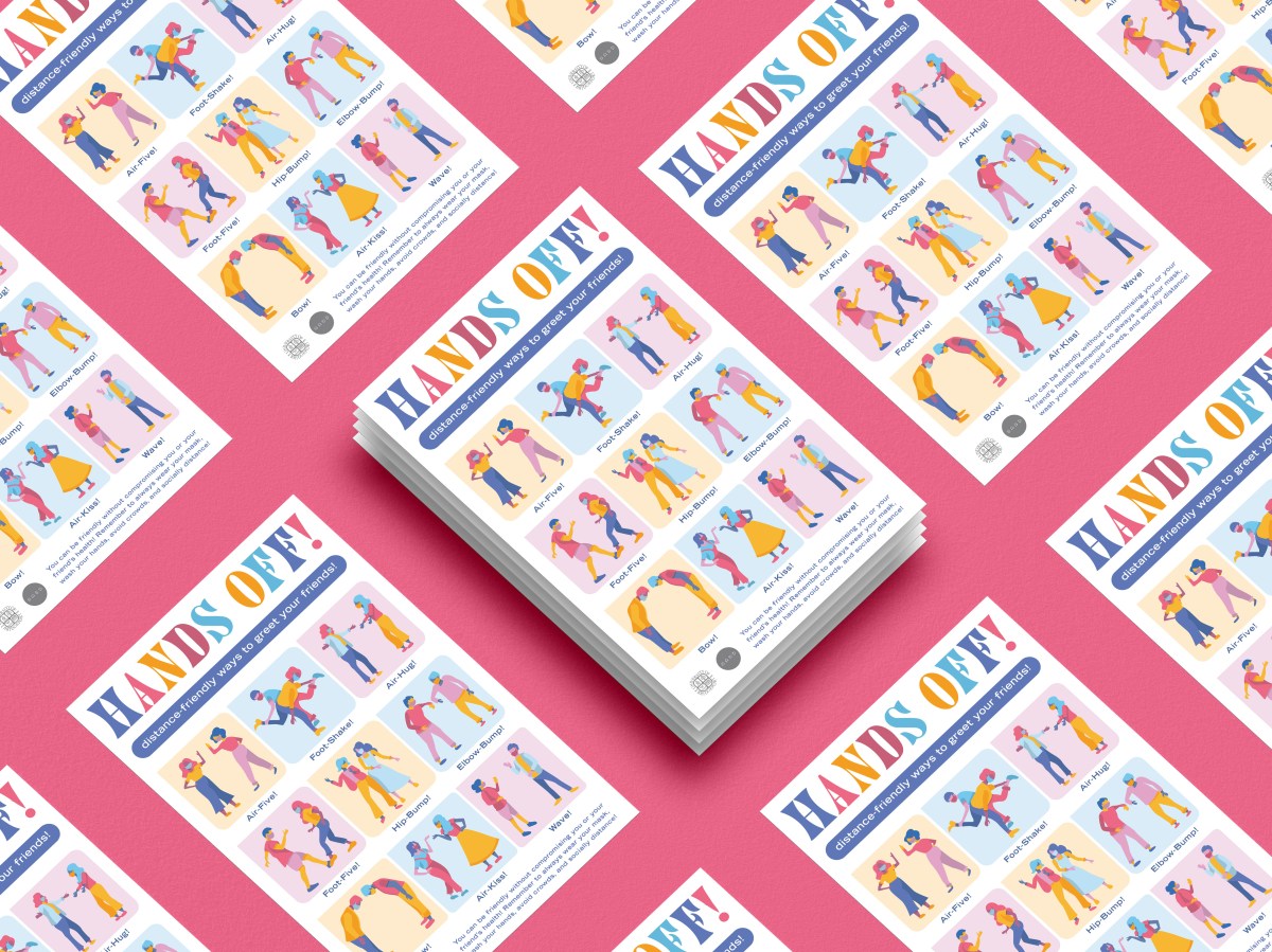 HANDS OFF! Social Distancing Poster – Amanda Nettle