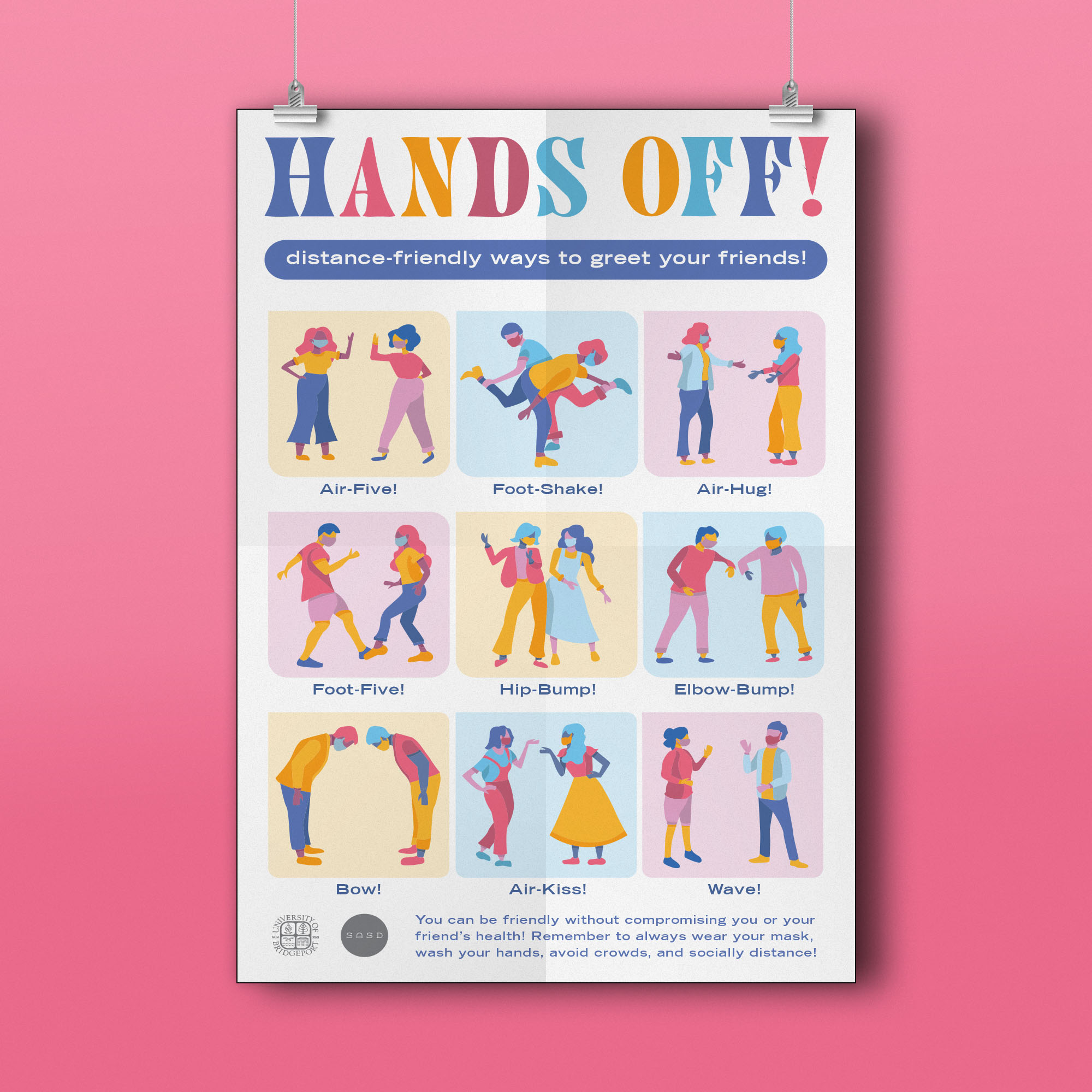 HANDS OFF! Social Distancing Poster – Amanda Nettle